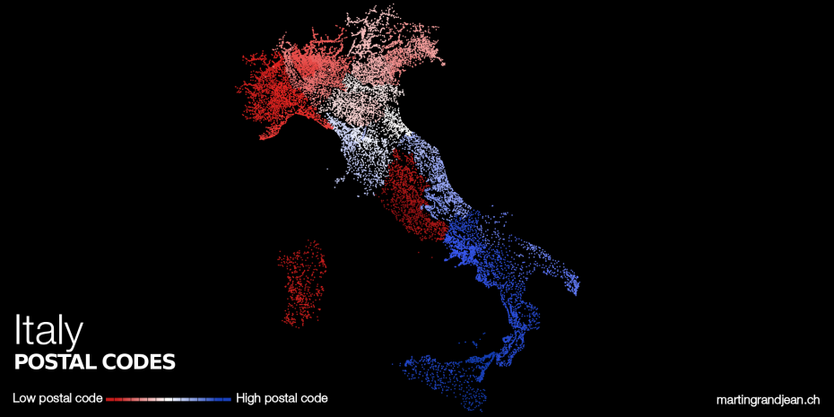 Postal/ZIP codes cartography: mapping the administrative organization ...
